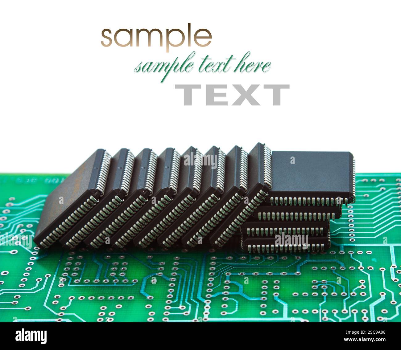 chip on the board computer Stock Photo - Alamy