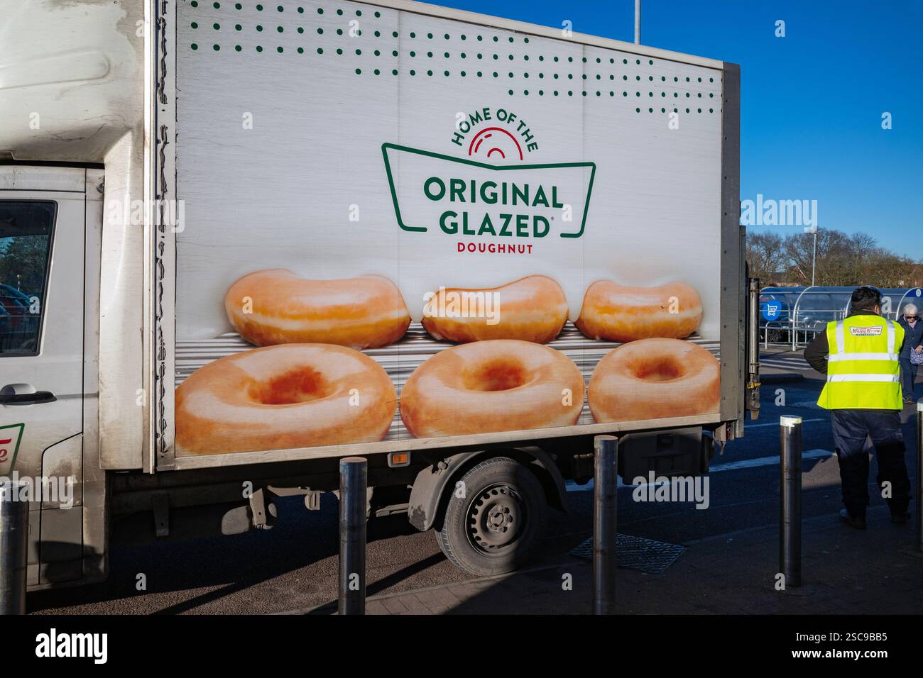 Krispy Kreme doughnut delivery van Stock Photo - Alamy