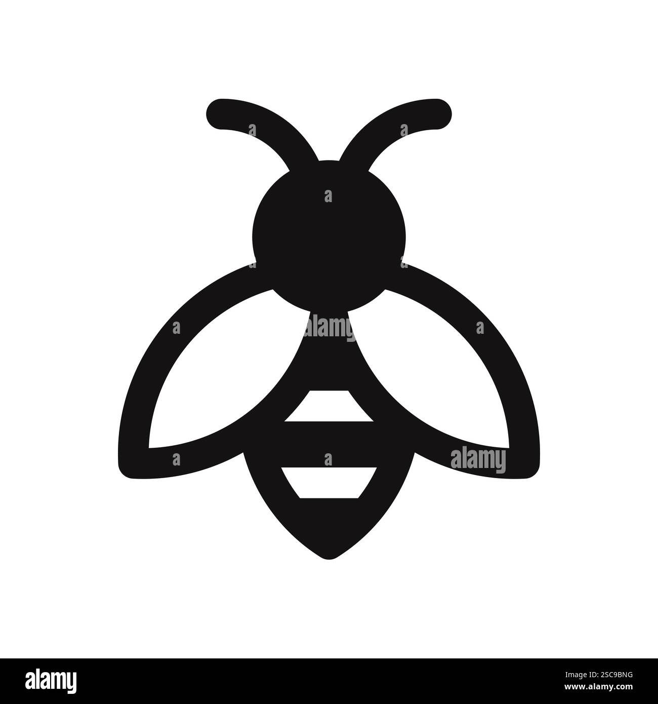 Honey bee icon. Bee symbol. Vector illustration Stock Vector Image ...