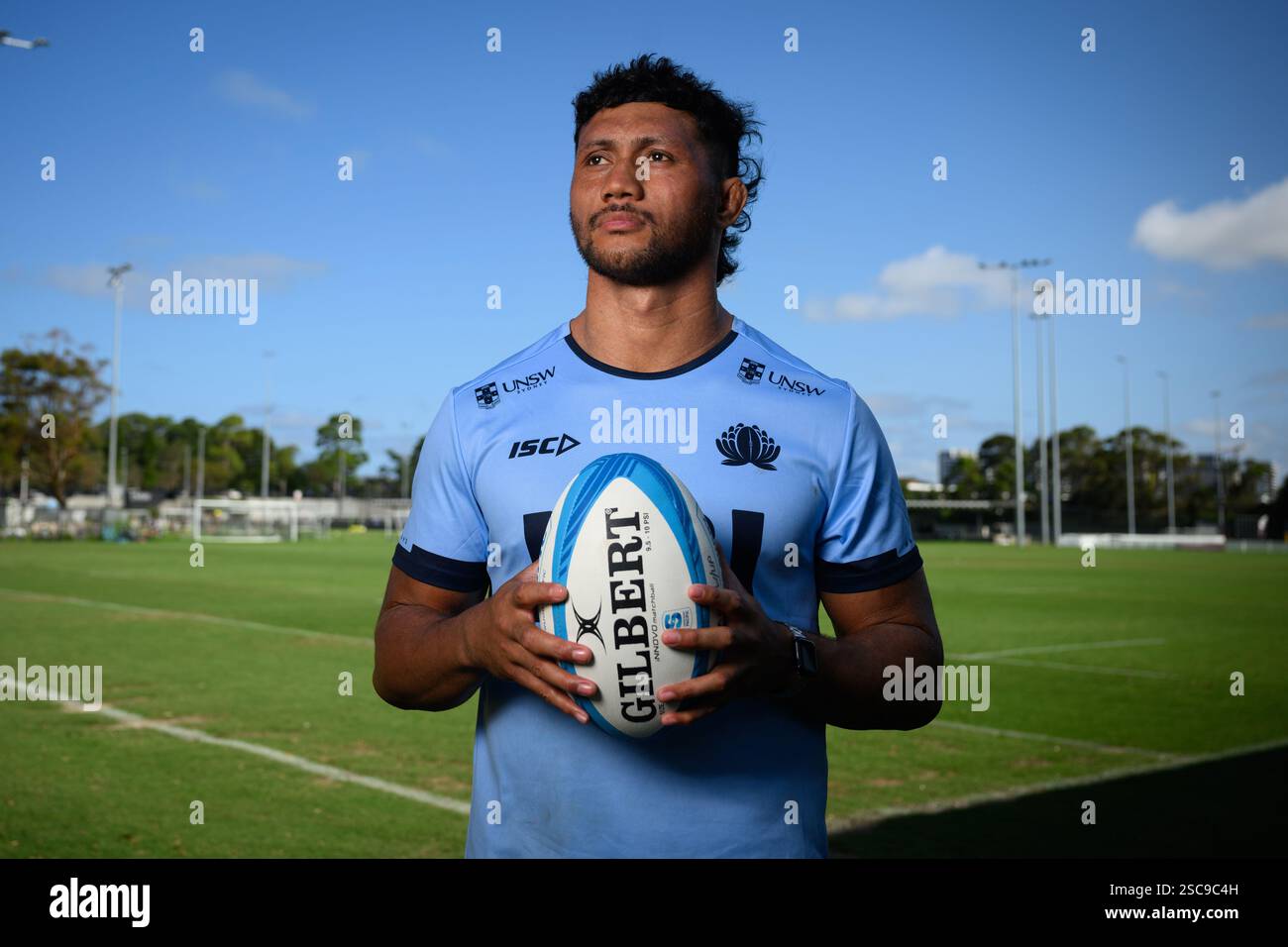 Sydney, Australia. 06th Feb, 2025. NSW Waratahs player Rob Leota poses ...