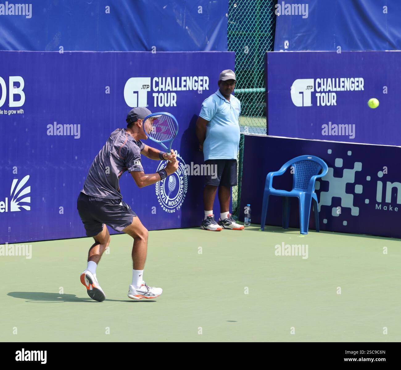 Chennai, India. 06th Feb, 2025. Chennai Open 2025: Shintaro MOCHIZUKI ...