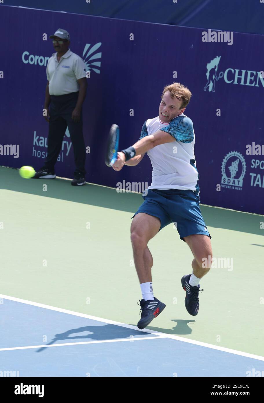 Chennai, India. 06th Feb, 2025. Chennai Open 2025: Shintaro MOCHIZUKI ...