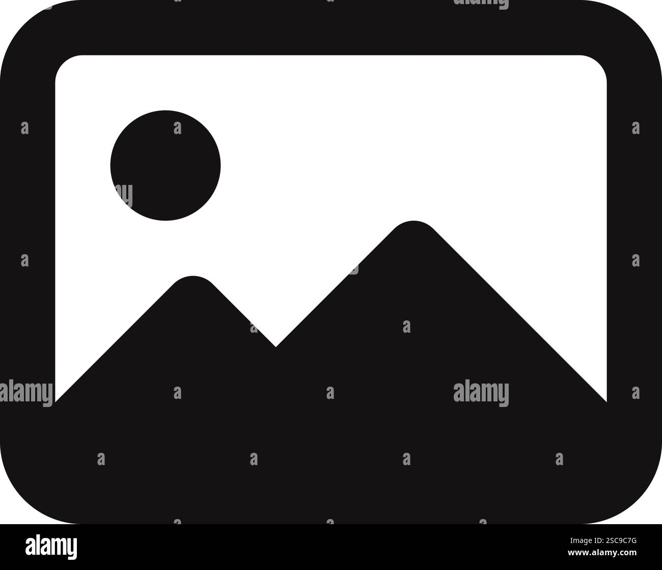 Gallery icon. Photo, picture symbol. Vector illustration Stock Vector ...