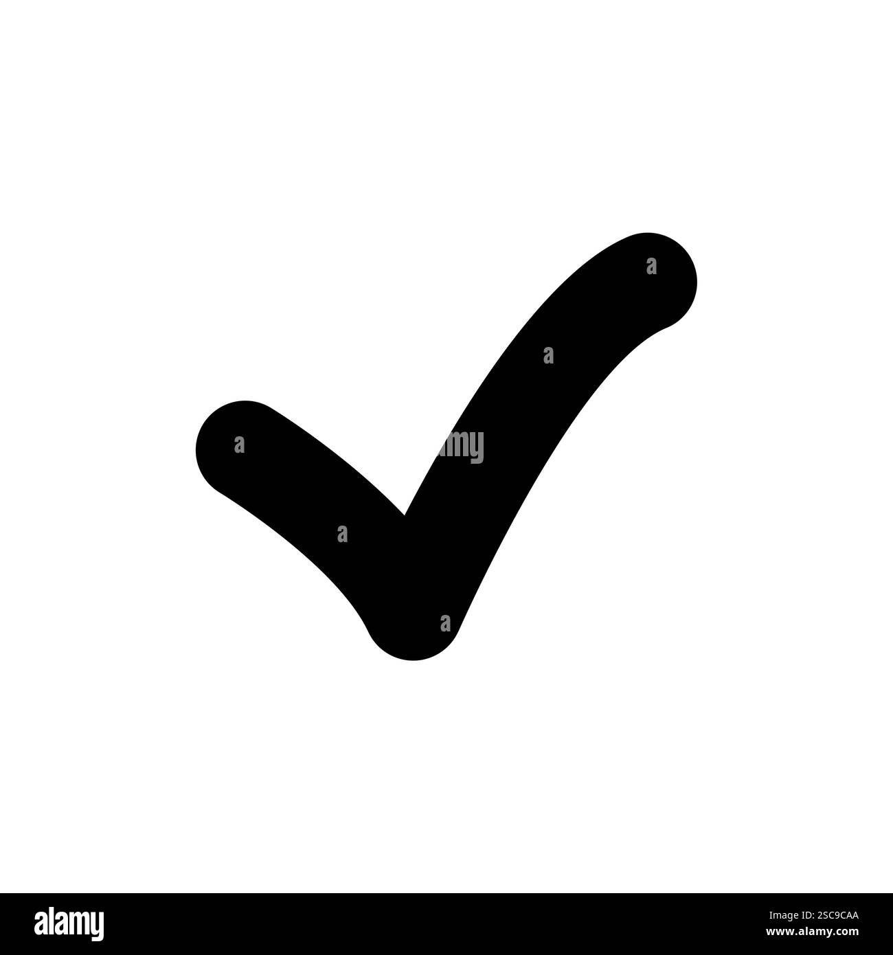 Check Mark Icon in black. editable color Stock Vector Image & Art - Alamy