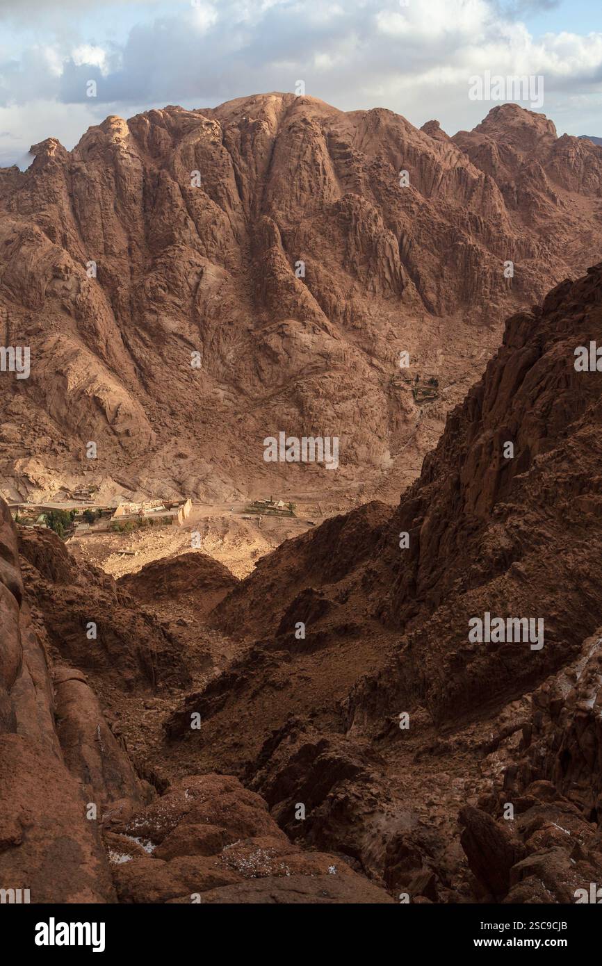 St. Catherine's Monastery in the desert of the Sinai Peninsula in Egypt ...