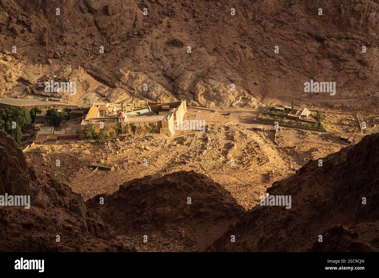 St. Catherine's Monastery in the desert of the Sinai Peninsula in Egypt ...