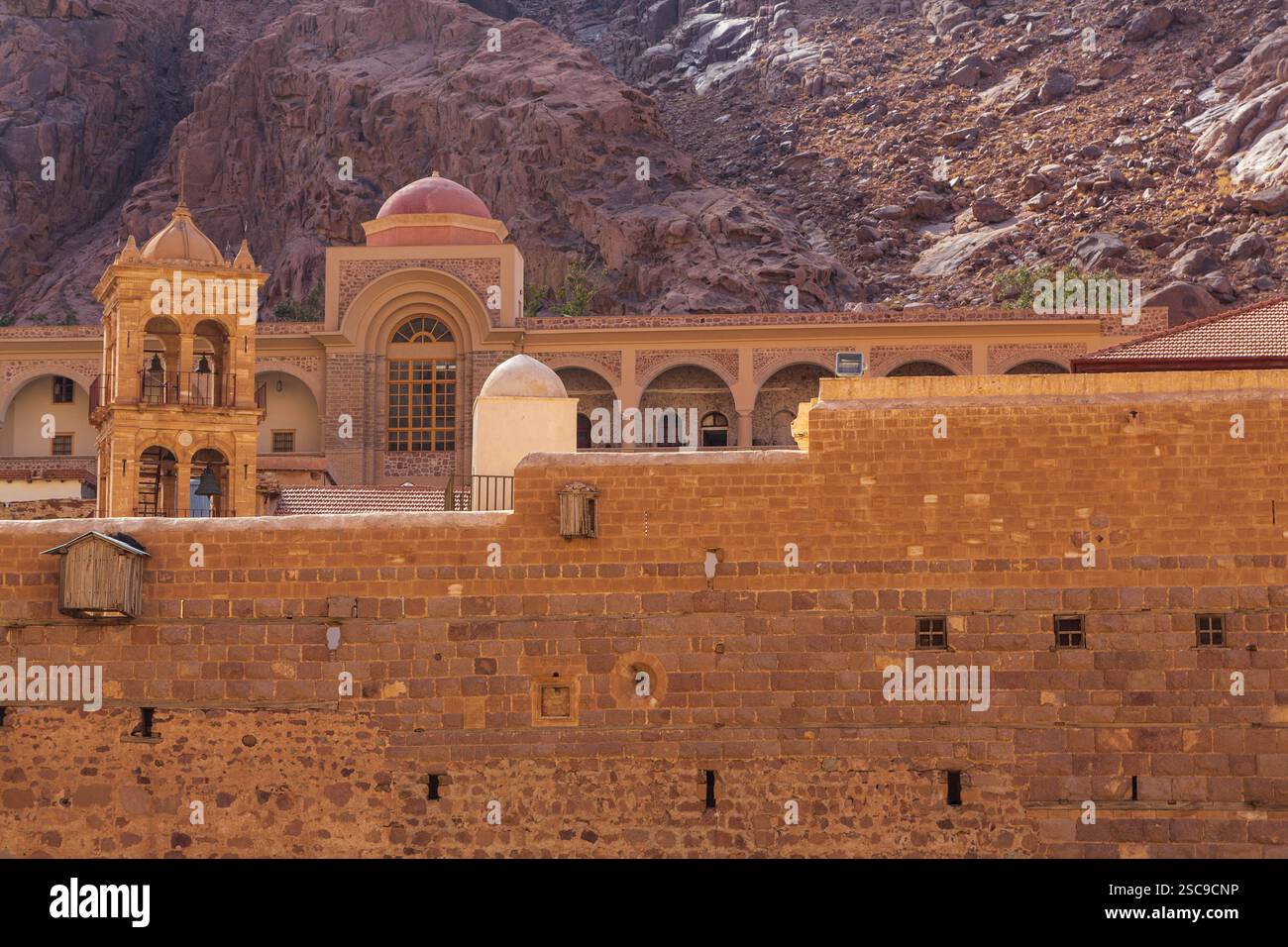 St. Catherine's Monastery in the desert of the Sinai Peninsula in Egypt ...