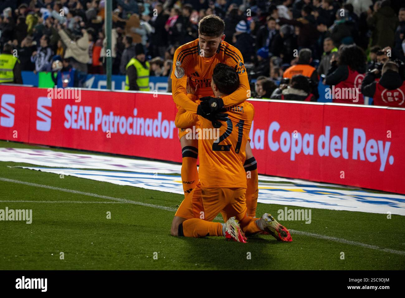 Madrid, Spain. 05th Feb, 2025. Federico Valverde and Brahim Díaz (21 ...