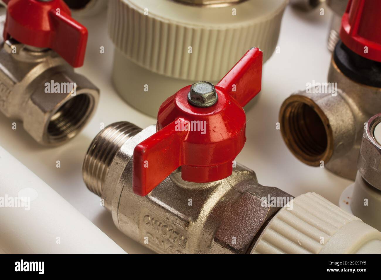 Plumbing fixtures and piping parts Stock Photo - Alamy