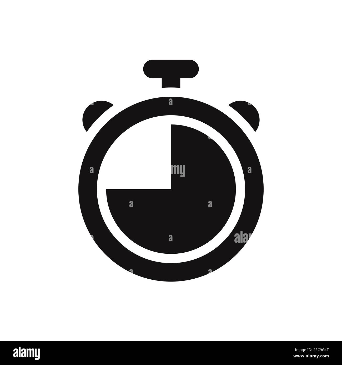 Timer icon. Stopwatch, kitchen timer, countdown timer, cooking time ...