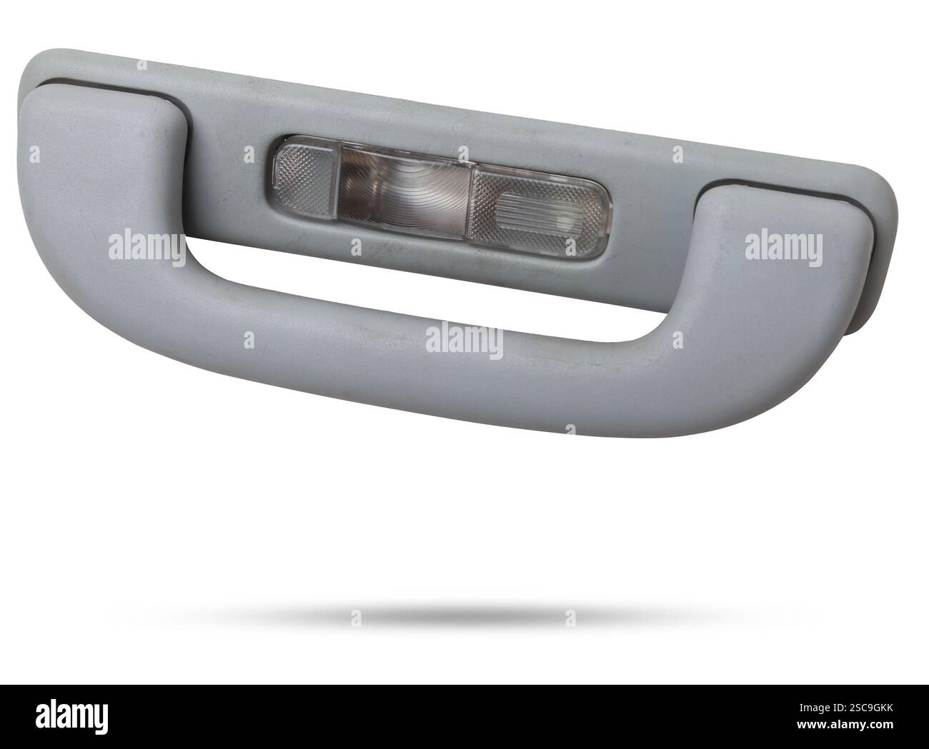 Vehicle interior grab handle on white isolated background. Auto service ...