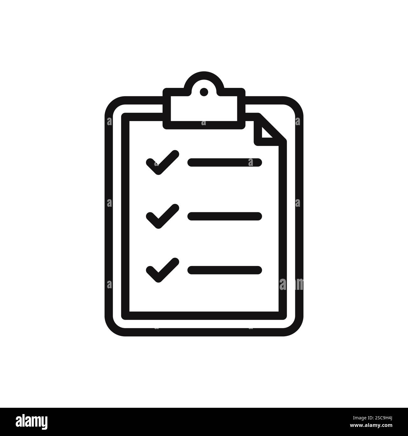 Clipboard icon. Checkmarks, quality check, check list, todo plan with tasks, checkbox form and ...