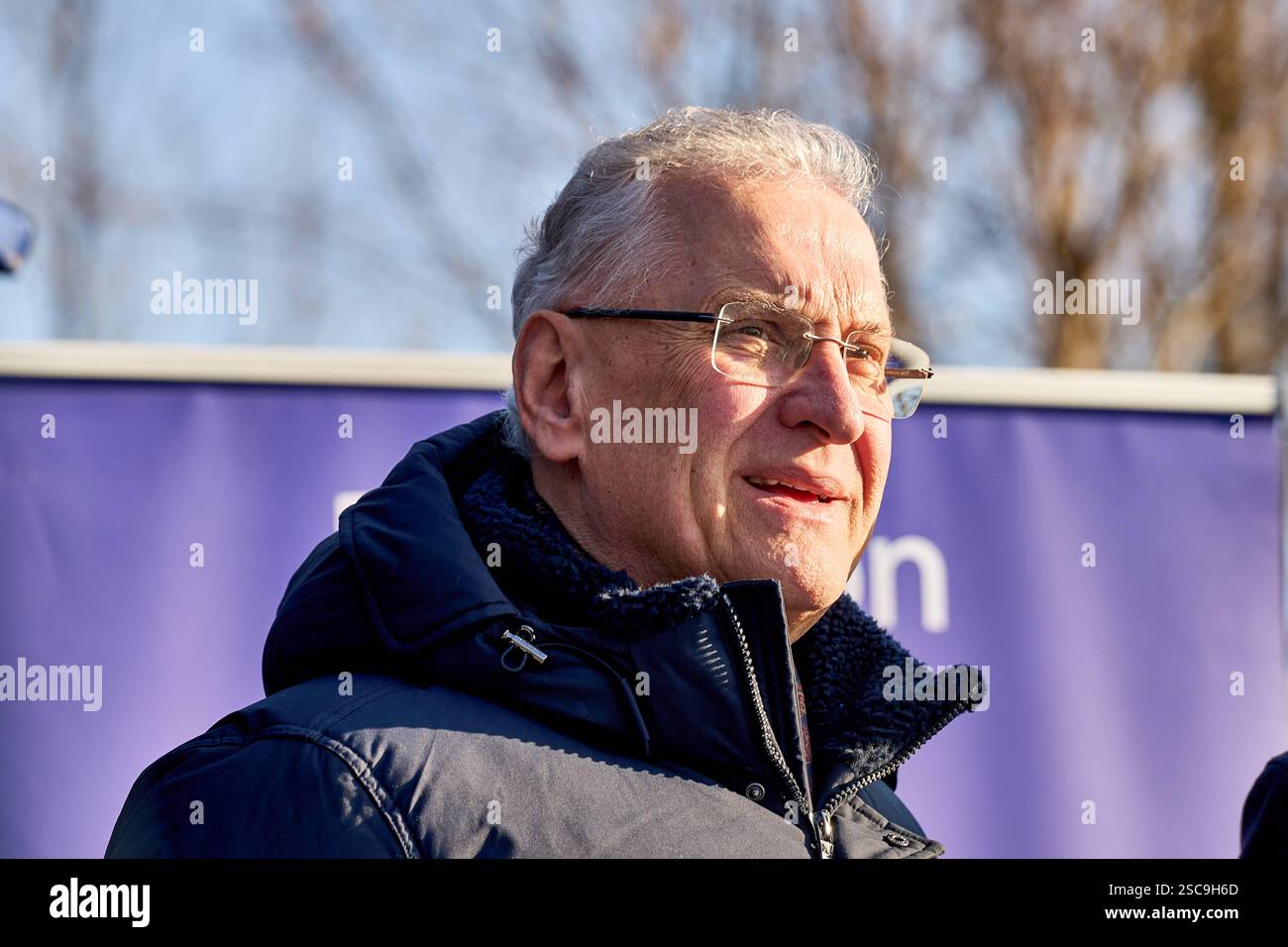Oberaudorf, Bavaria, Germany - February 6, 2025: Joachim Herrmann CSU Minister of the Interior ...