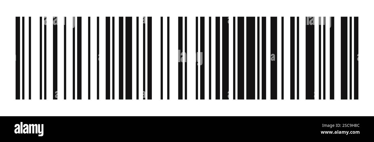 Barcode symbol. Bar code template numbers isolated on white background ...