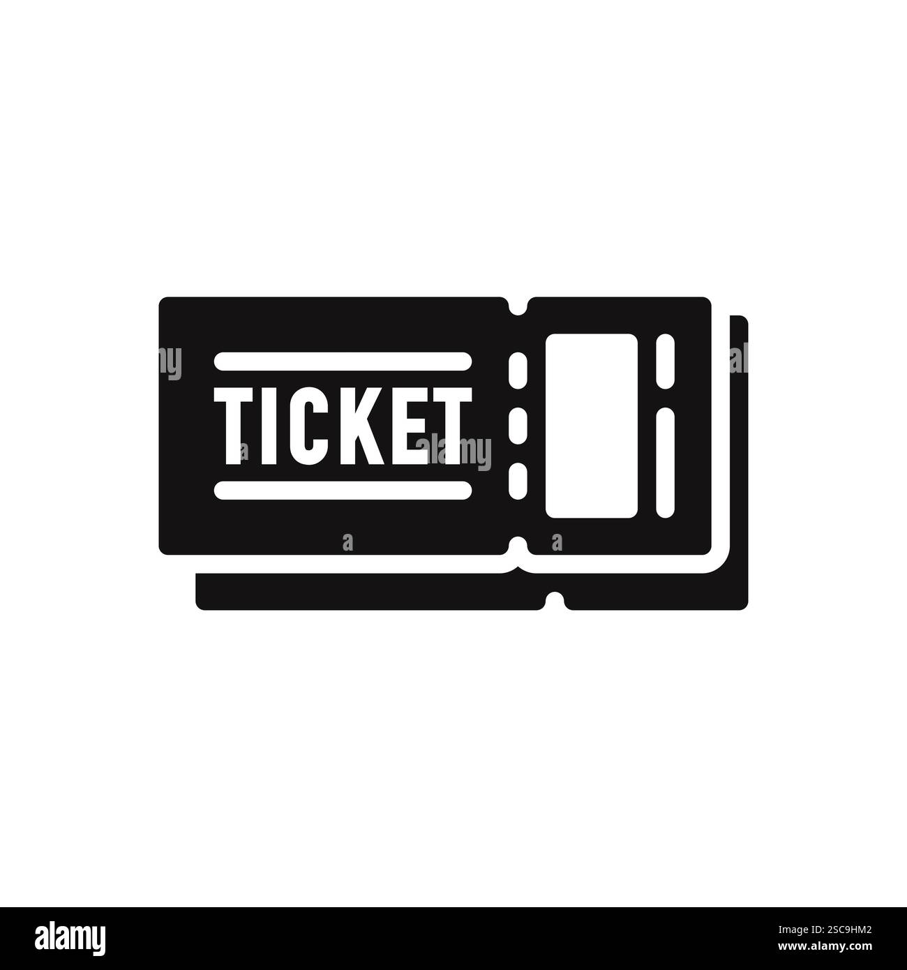 Ticket icon. Airplane flight ticket symbol. Vector illustration Stock ...