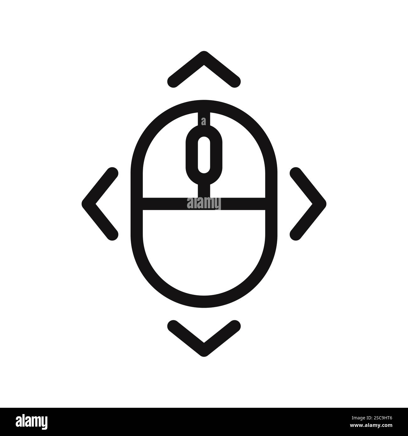 Scroll mouse icon. Scrolling down and up symbol. Vector Illustration Stock Vector Image & Art ...