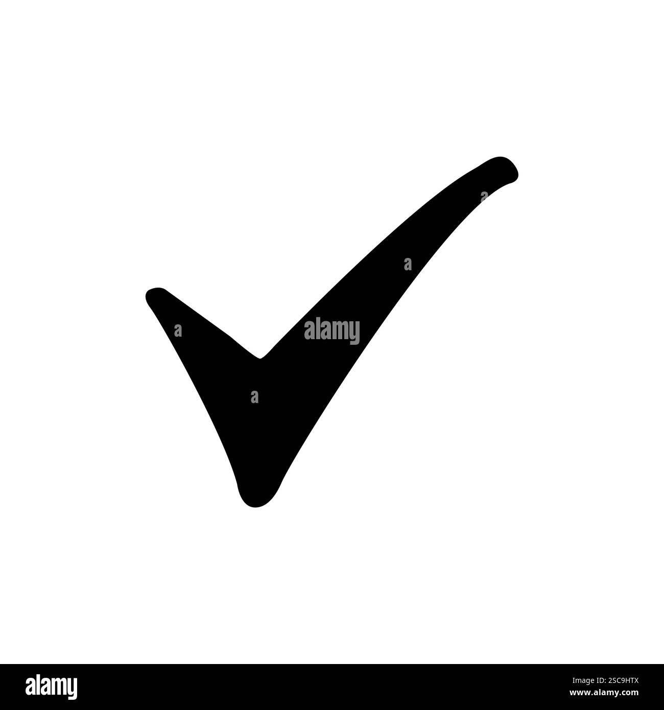 Check Mark Icon in black. editable color Stock Vector Image & Art - Alamy