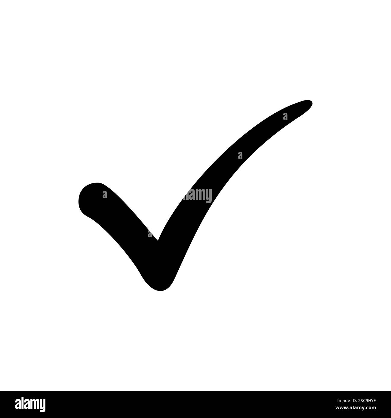 Check Mark Icon in black. editable color Stock Vector Image & Art - Alamy