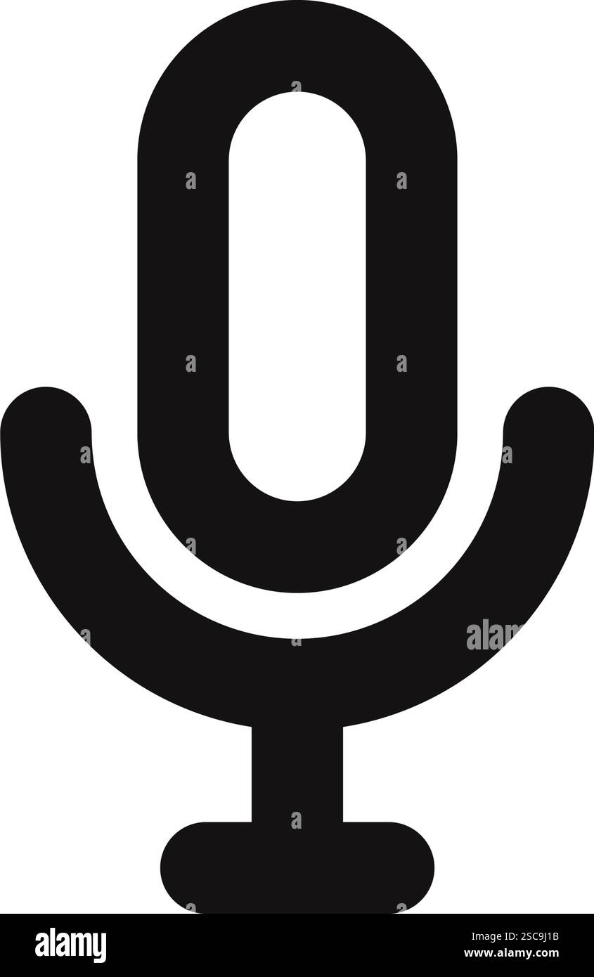 Microphone icon. Voice recording symbol. Vector illustration Stock ...