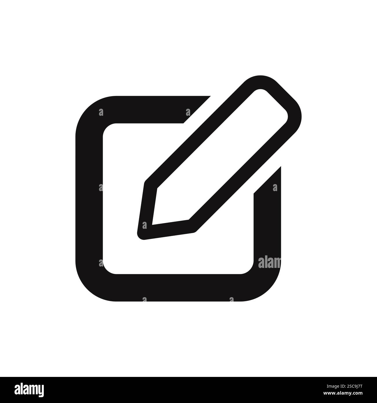 Pen sign icon edit hi-res stock photography and images - Alamy