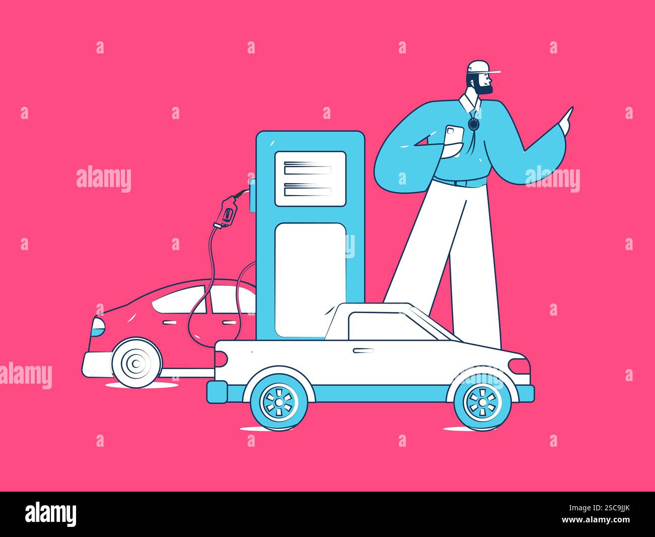 Vector Internet operation hand-drawn illustration of people getting ...