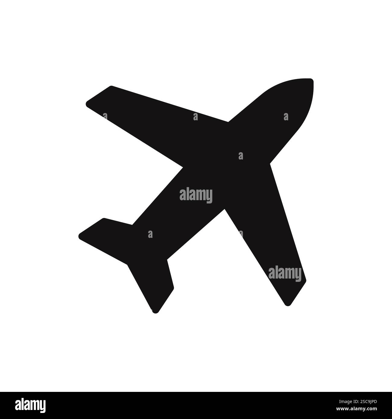 Airplane icon. Aircraft, flight transport symbol. Vector illustration ...