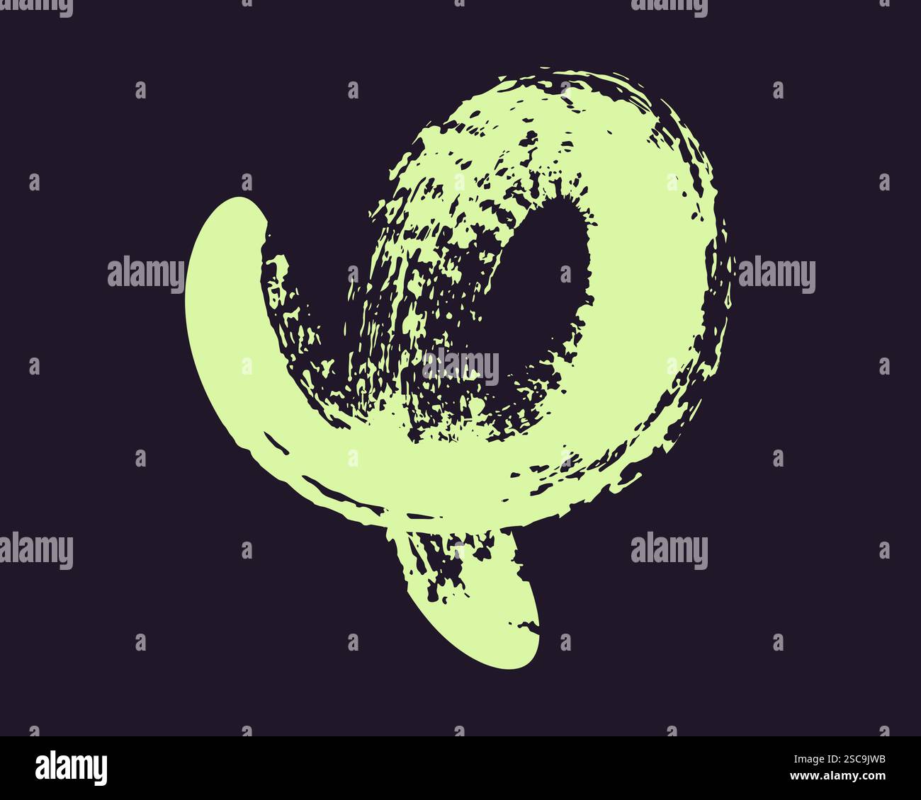 Brush strokes with a dry, textured finish. Irregular, hand-drawn lines ...