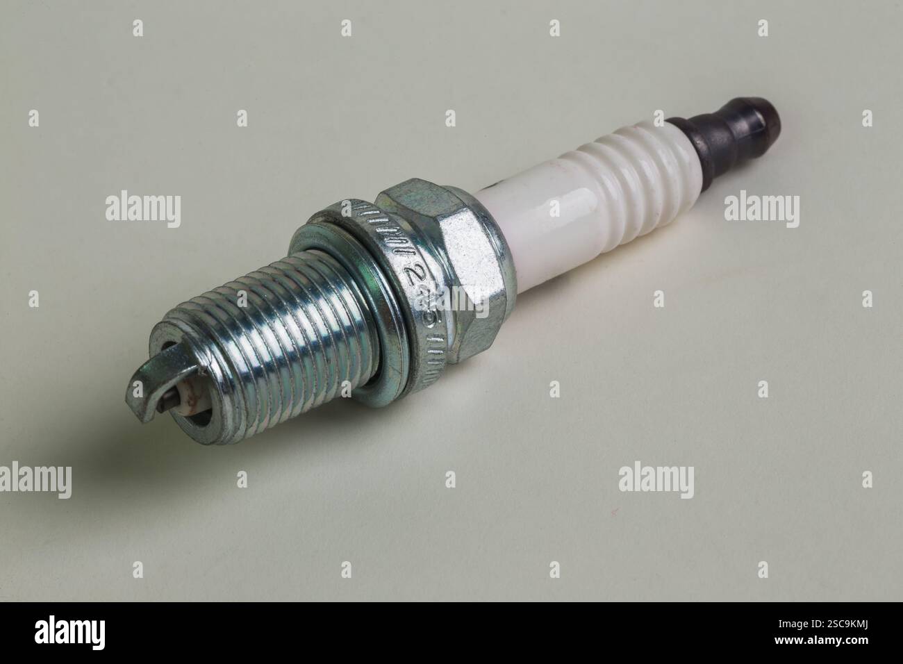 The Car candle on a white background Stock Photo - Alamy