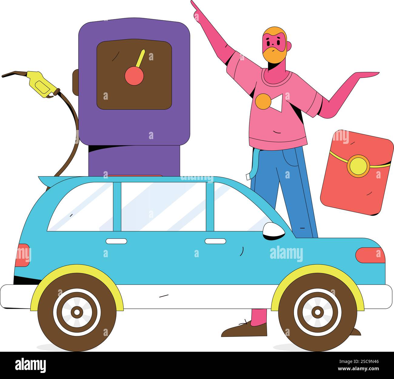 Vector Internet operation hand-drawn illustration of people getting ...