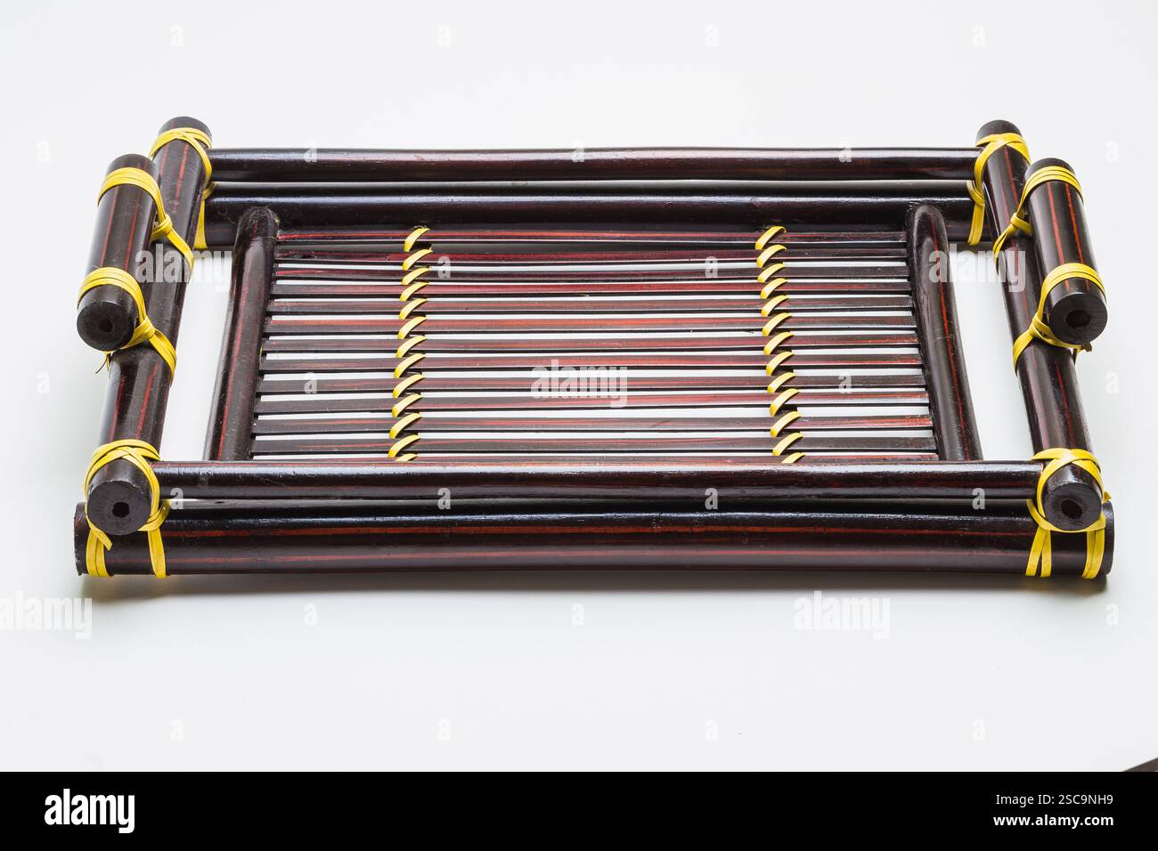 Vietnam bamboo tea serving tray, woven bamboo tray Stock Photo - Alamy