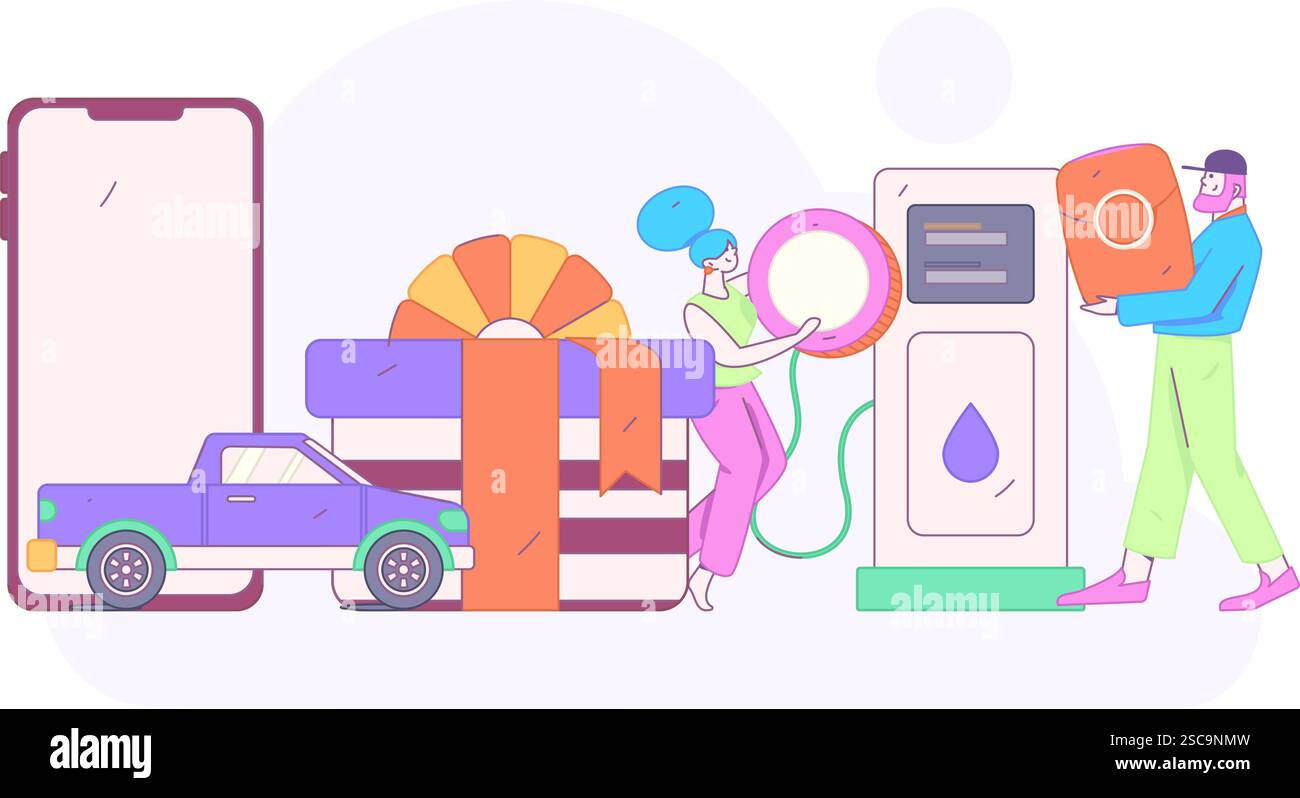 Vector Internet operation hand-drawn illustration of people getting ...
