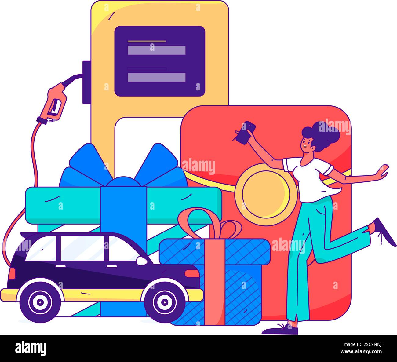 Vector Internet operation hand-drawn illustration of people getting ...