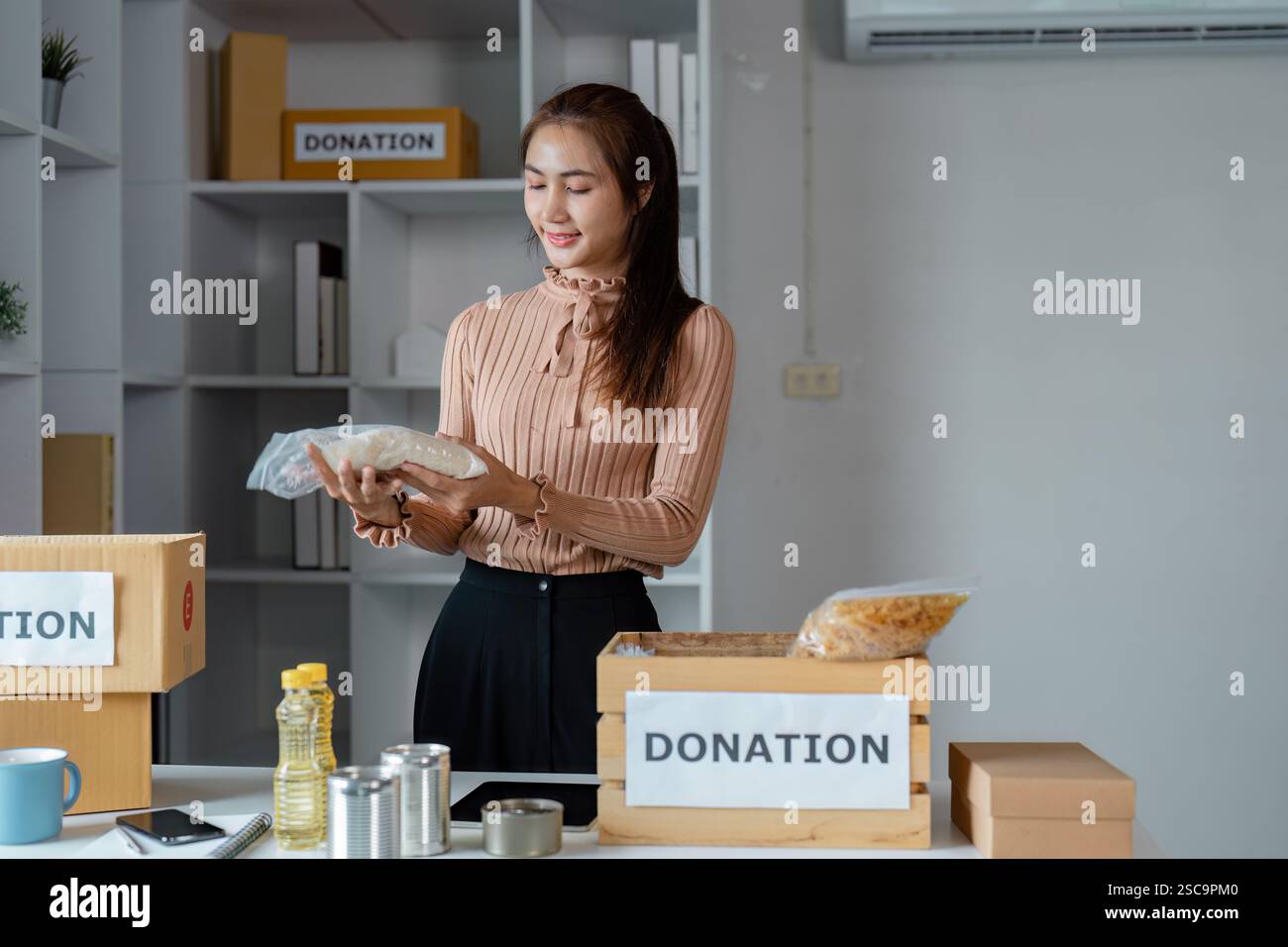 Food donation and community support through charitable initiatives ...