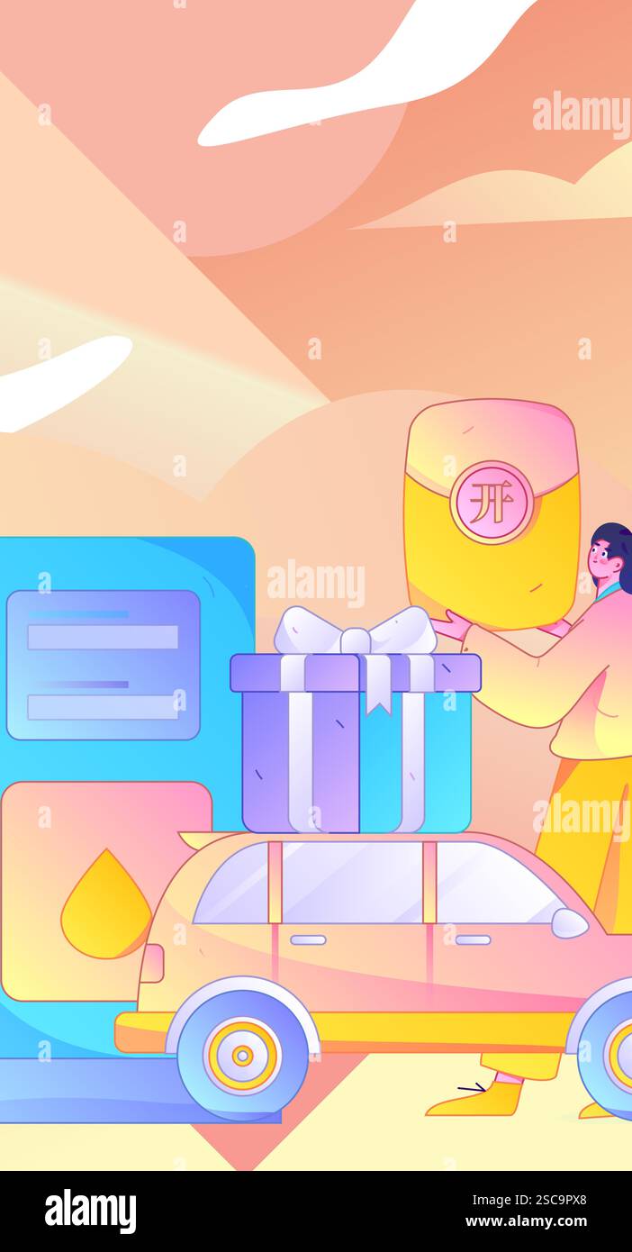 Vector Internet operation hand-drawn illustration of people getting ...