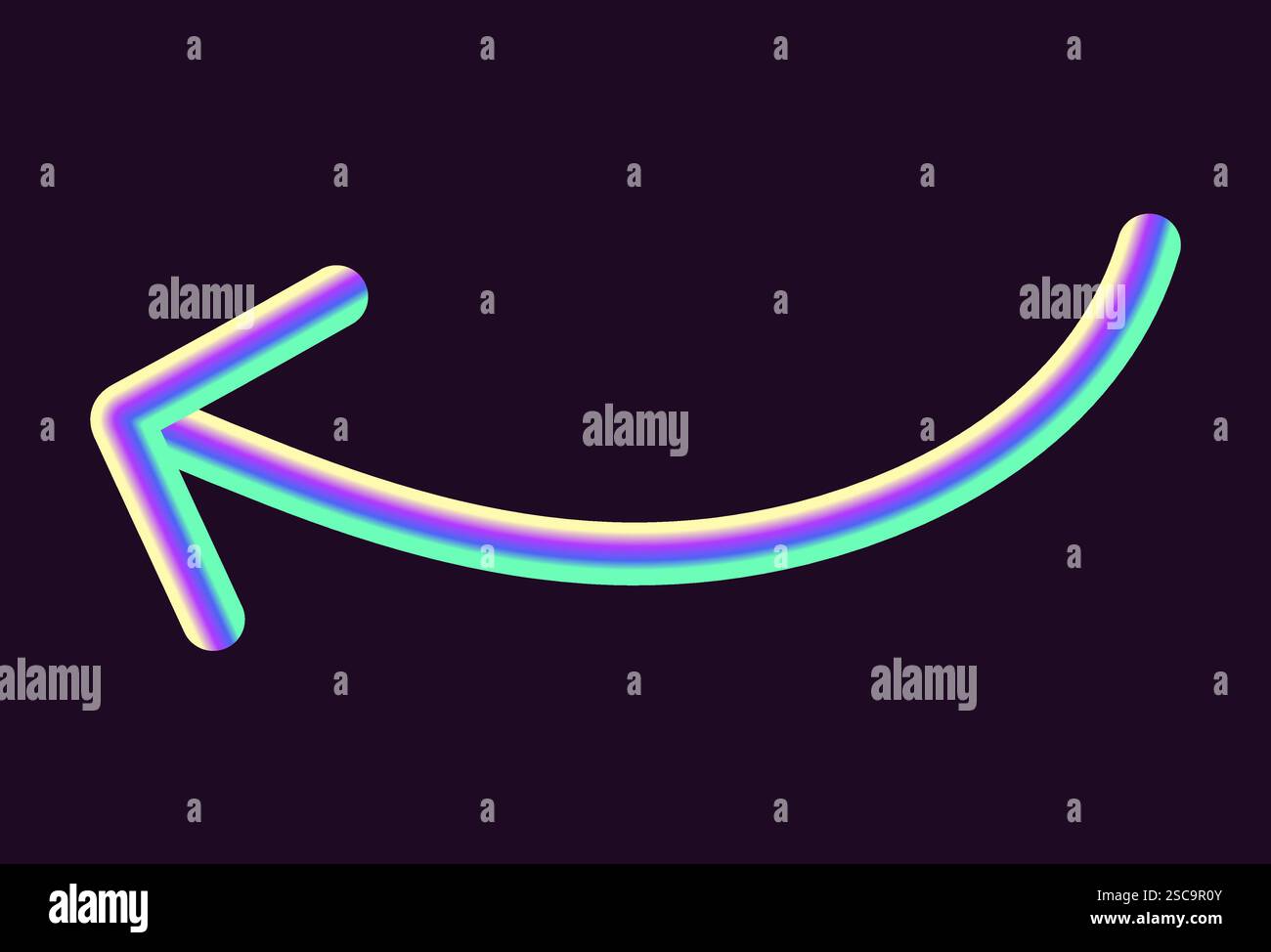 vibrant neon vector design featuring arrows in various shapes and ...