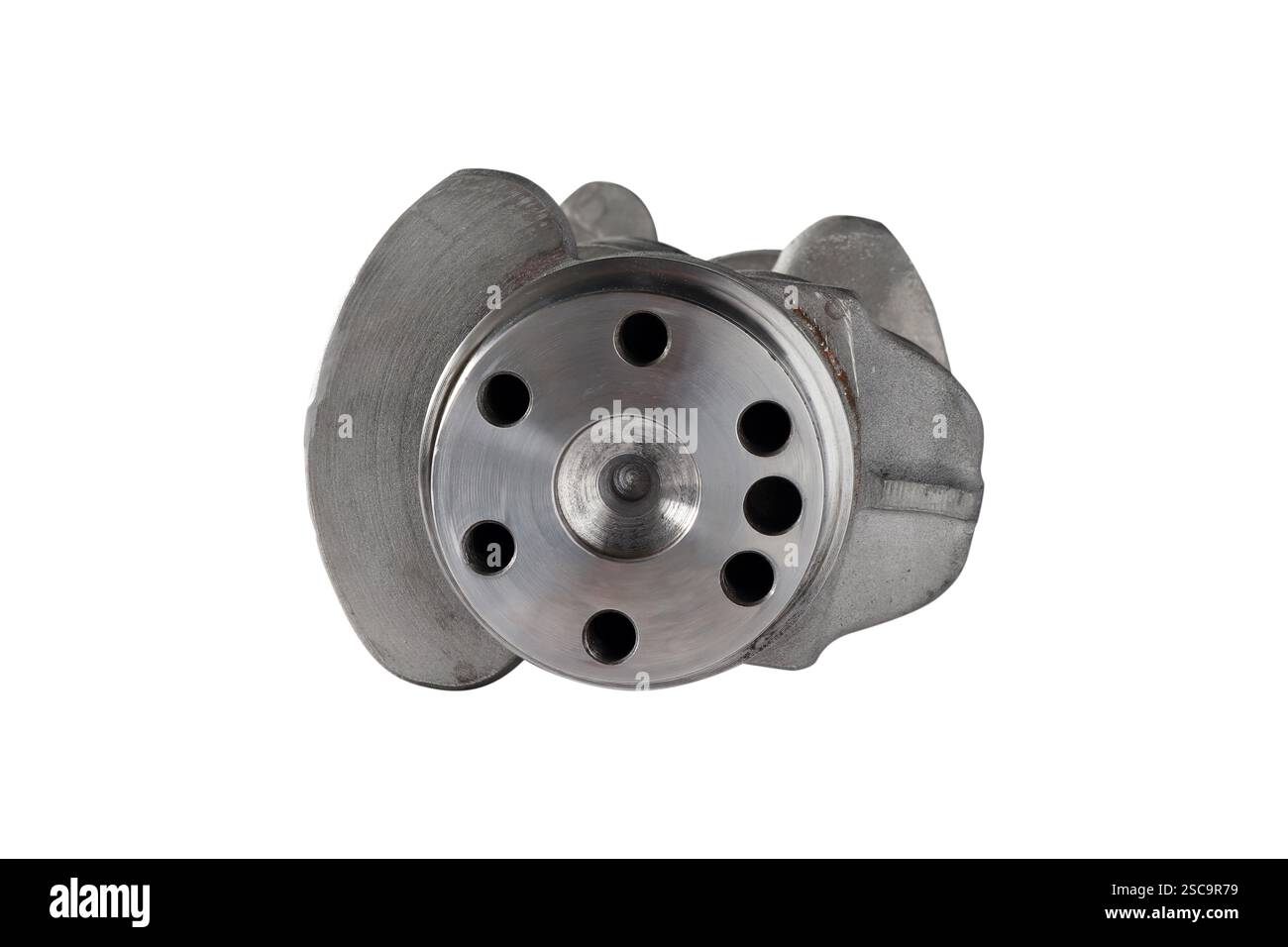 Engine Crankshaft on a white background Stock Photo - Alamy