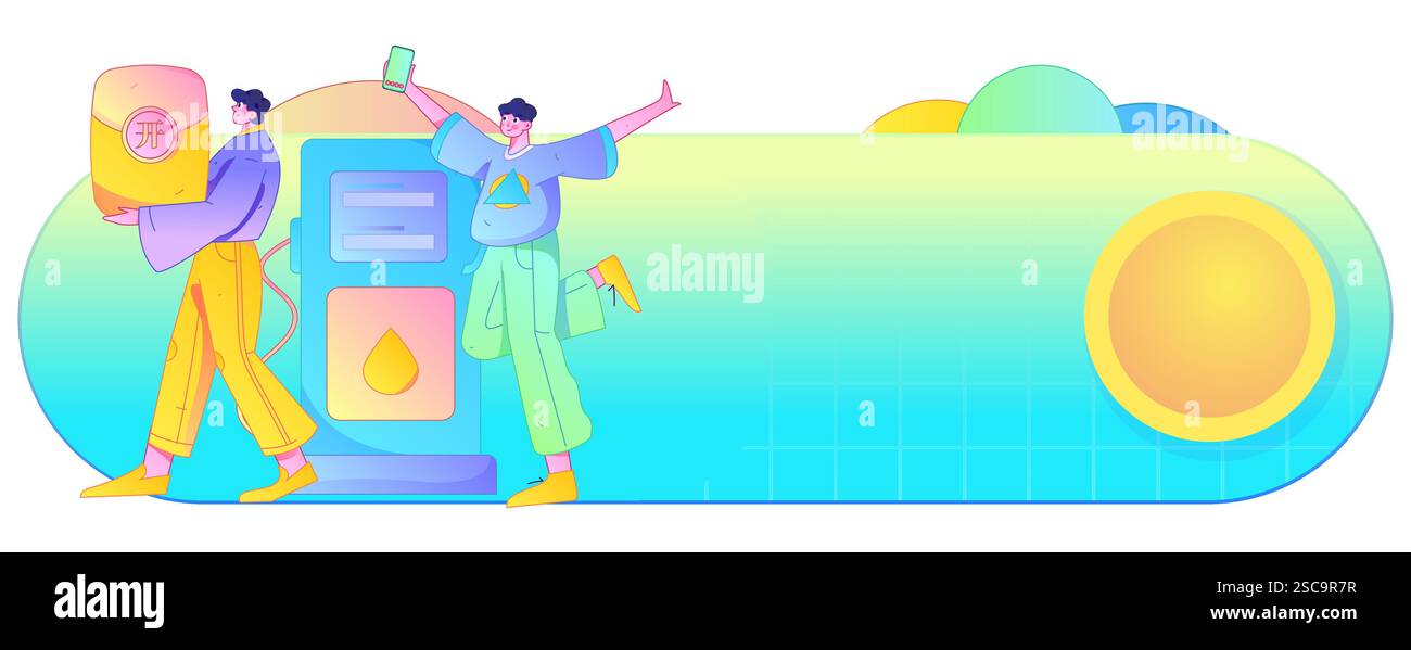 Vector Internet operation hand-drawn illustration of people getting ...