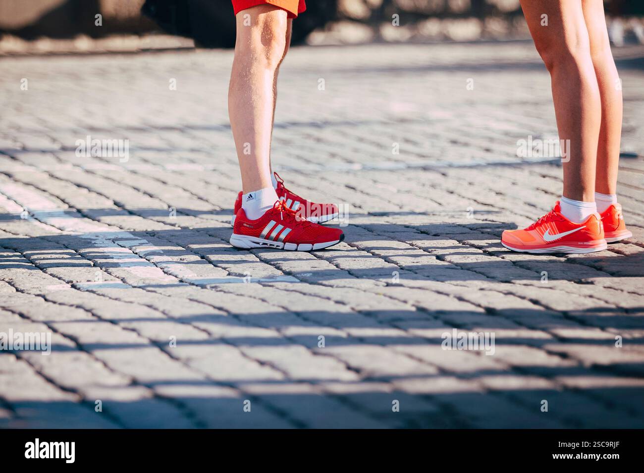 Adidas shoes on feet hi-res stock photography and images - Alamy