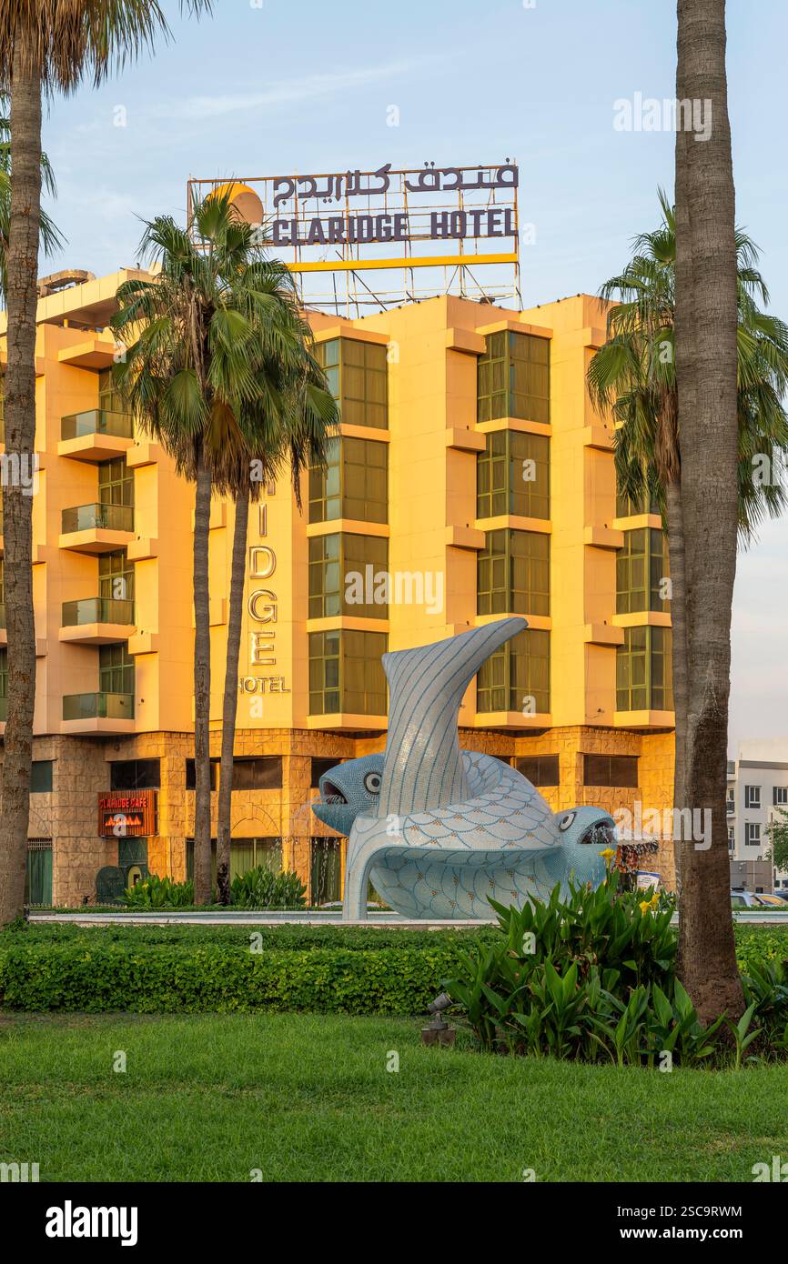 Fish Roundabout, Dubai. Now re-tiled in a brighter colours. By sculptor ...