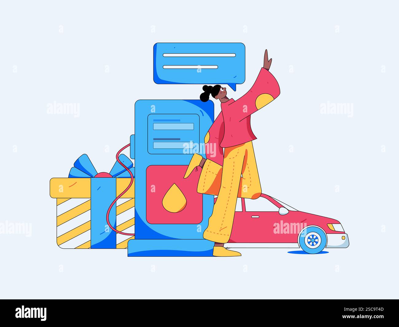 Vector Internet operation hand-drawn illustration of people getting ...