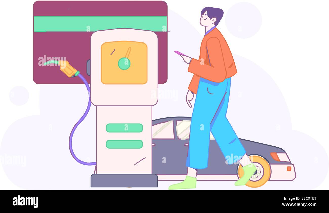 Vector Internet operation hand-drawn illustration of people getting ...