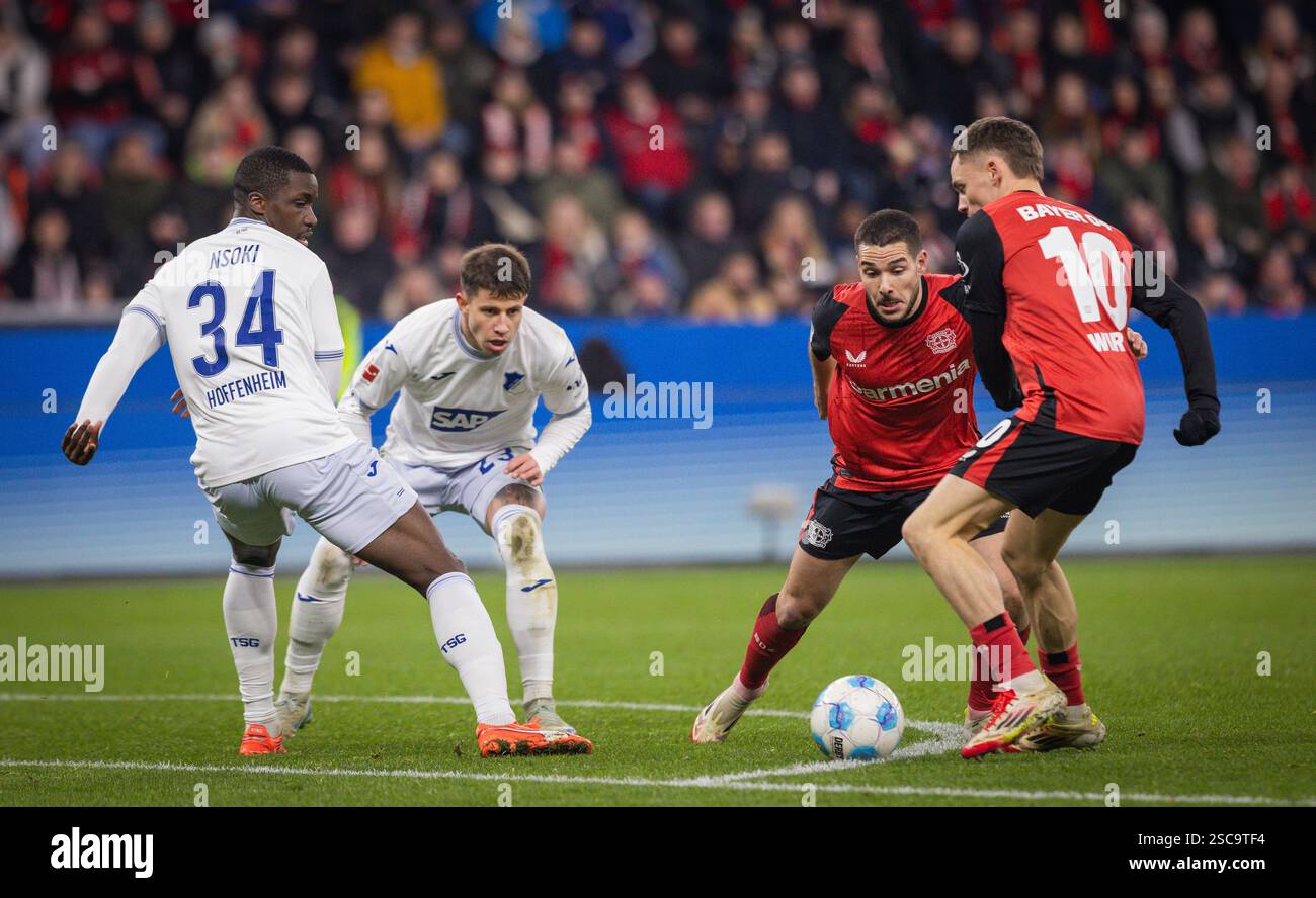 Leverkusen, Germany. 02nd Feb 2025. Florian Wirtz (LEV) Emiliano ...
