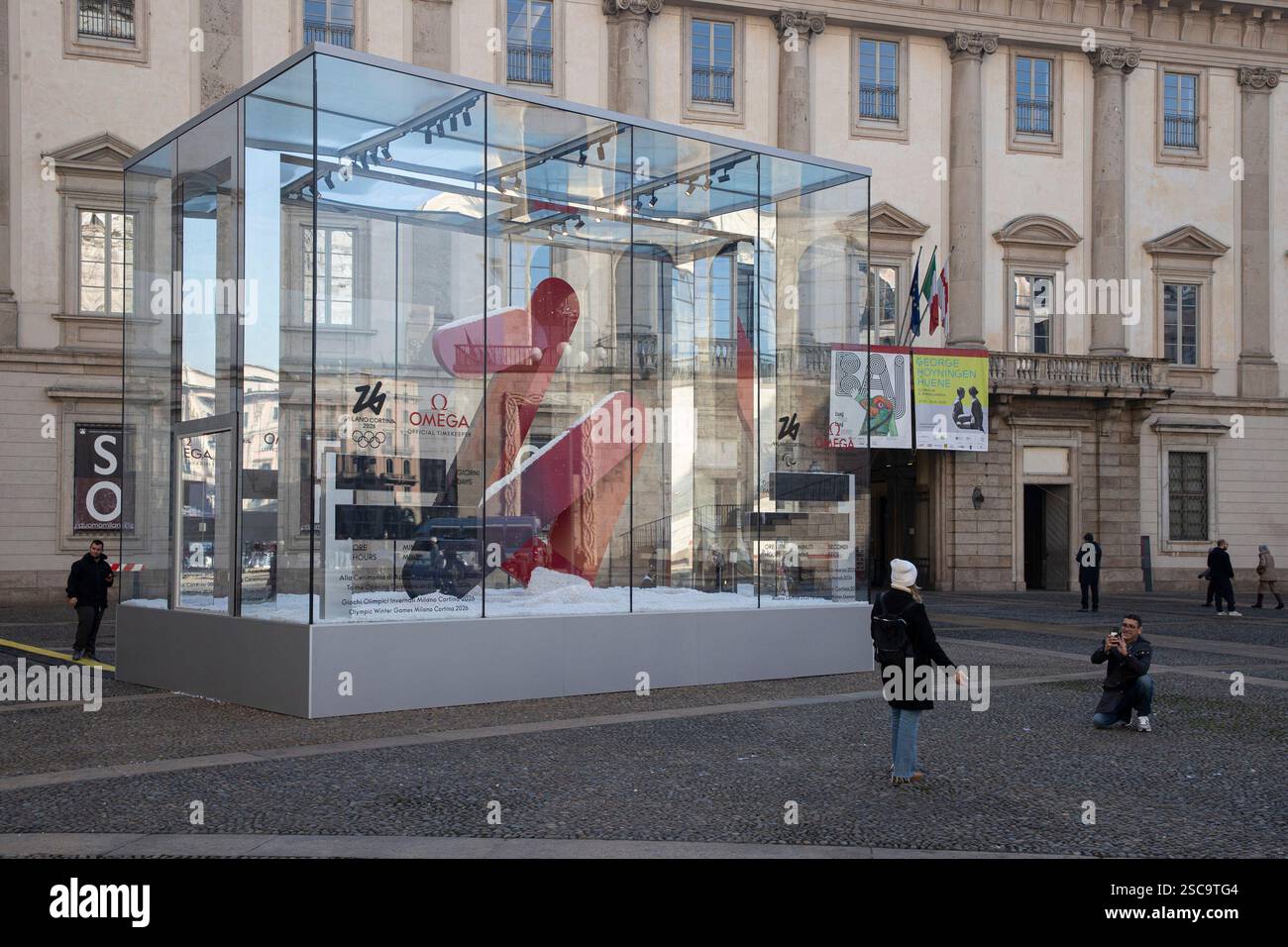 Milano, Italia. 06th Feb, 2025. Countdown Orologio Olimpiadi 2026Milano ...