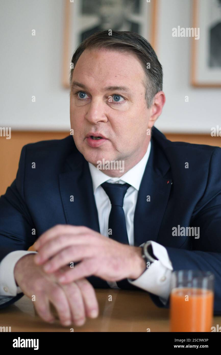 Andreas Babler, SPÖ Party Leader, SPOE, in Vienna, Austria, on 13 ...