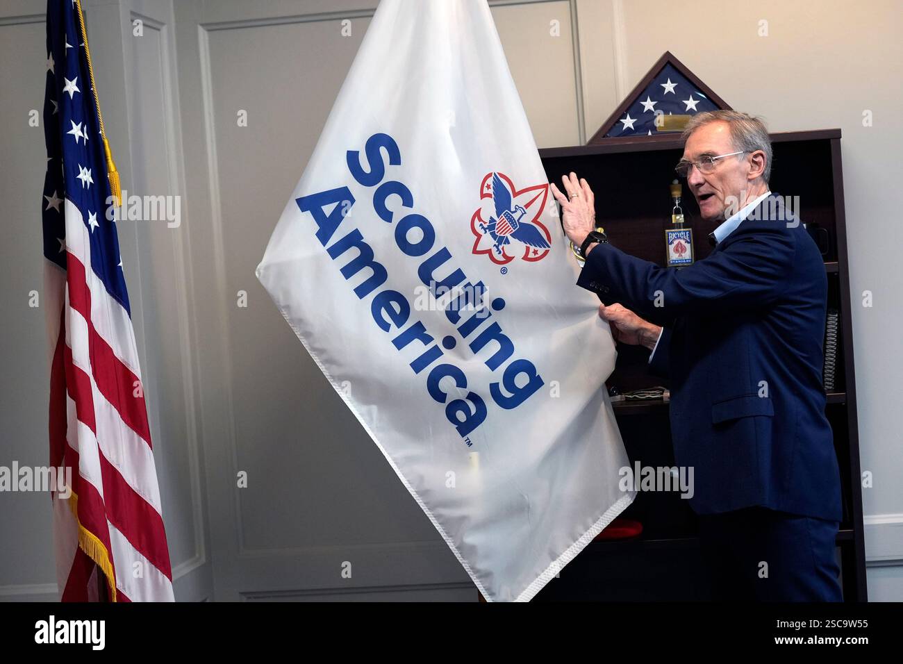 Roger Krone, chief executive officer of Scouting America, describes the ...