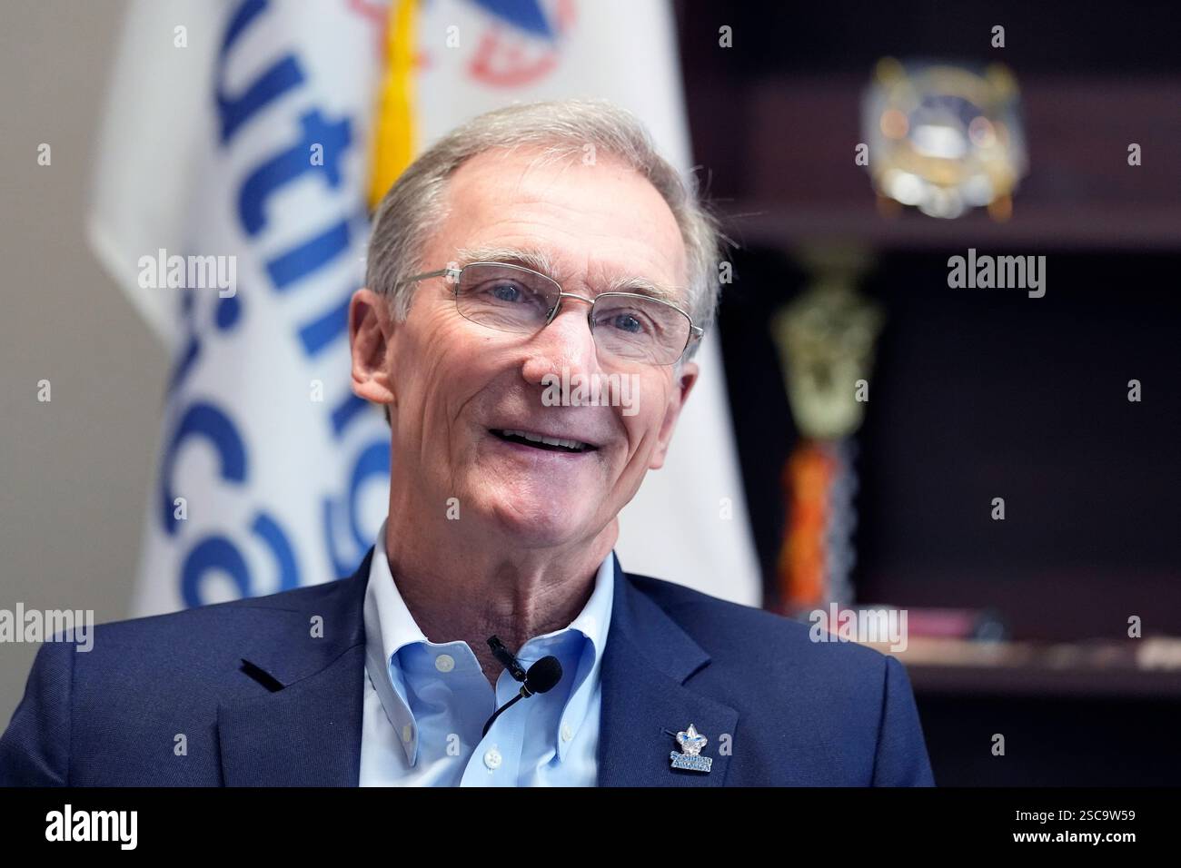 Roger Krone, chief executive officer of Scouting America, smiles during ...