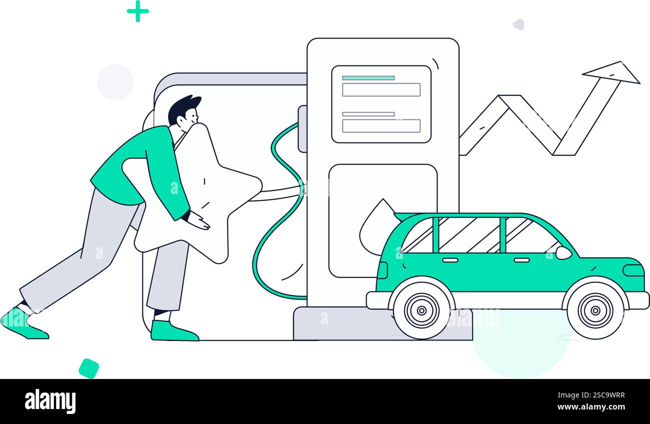 Vector Internet operation hand-drawn illustration of people getting ...