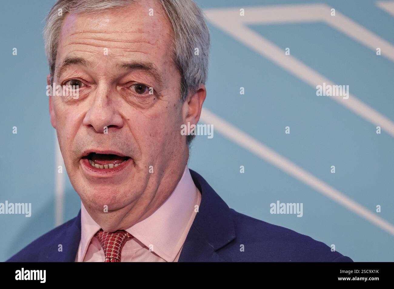 London, UK. 05th Feb, 2025. Nigel Farage, party founder and MP for ...