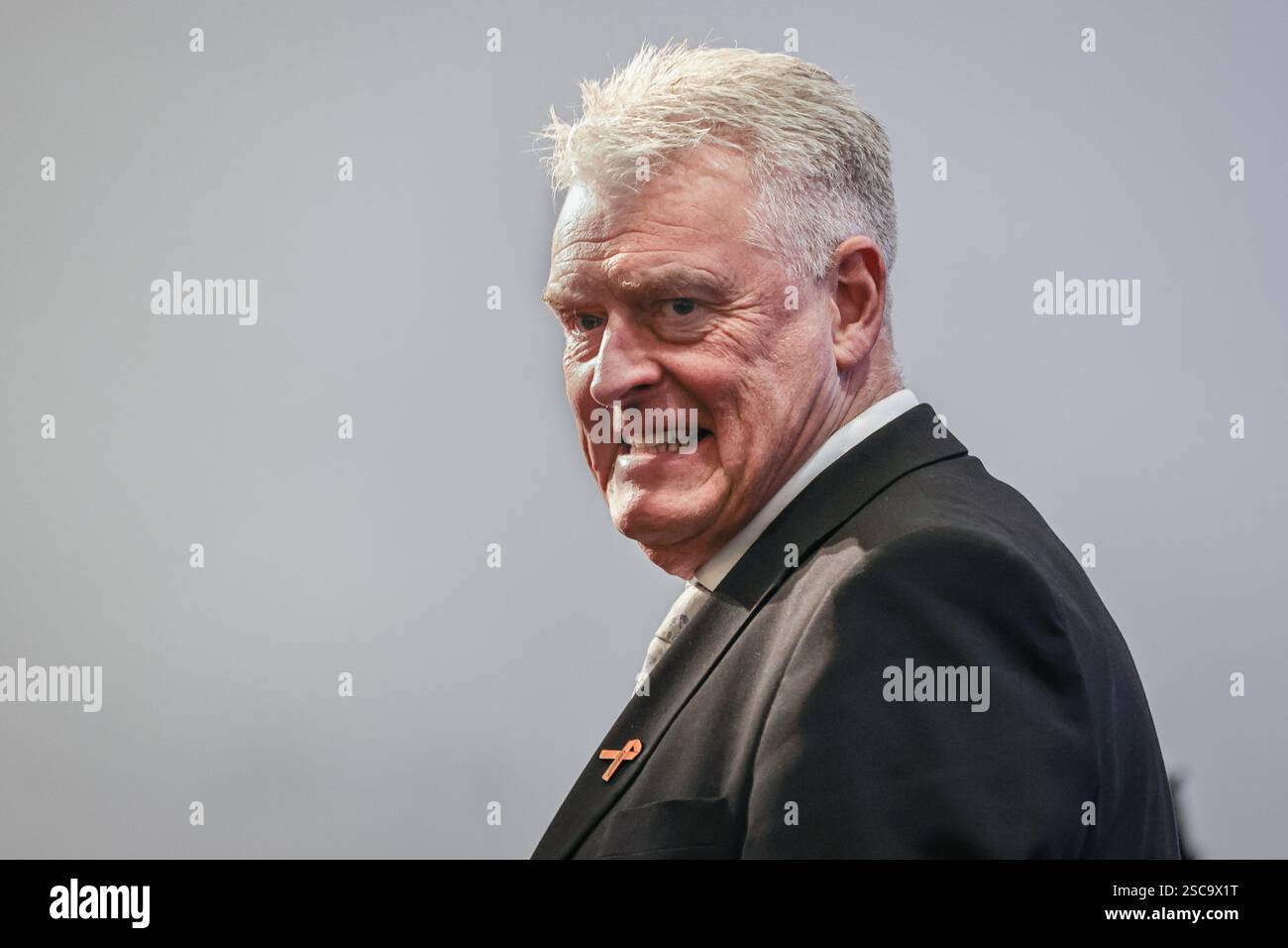 London, UK. 05th Feb, 2025. Lee Anderson, MP Ashton. Reform UK hold a ...