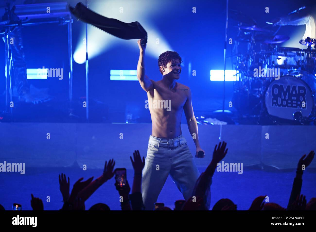LONDON, ENGLAND - FEBRUARY 05: Omar Rudberg performing at Shepherd’s ...